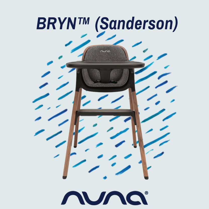 BRYN™ Sanderson High Chair, Organically Unique Wooden Highchair Suitab ...