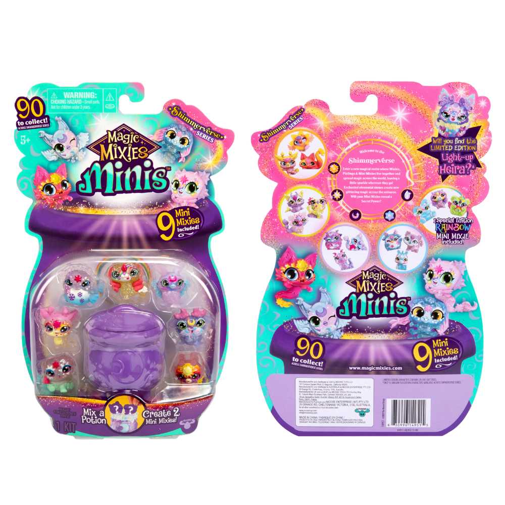 Magic Mixies Minis S1 9 Pack Mini Collectible Figures Shimmerverse Ser ...