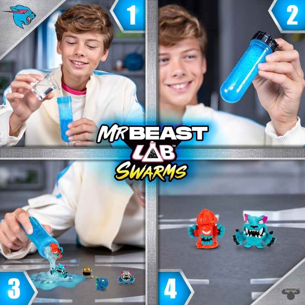 Mr. Beast Lab Swarms Biomites Lab 5 Pack Experiment Reveal Kit (Micro ...