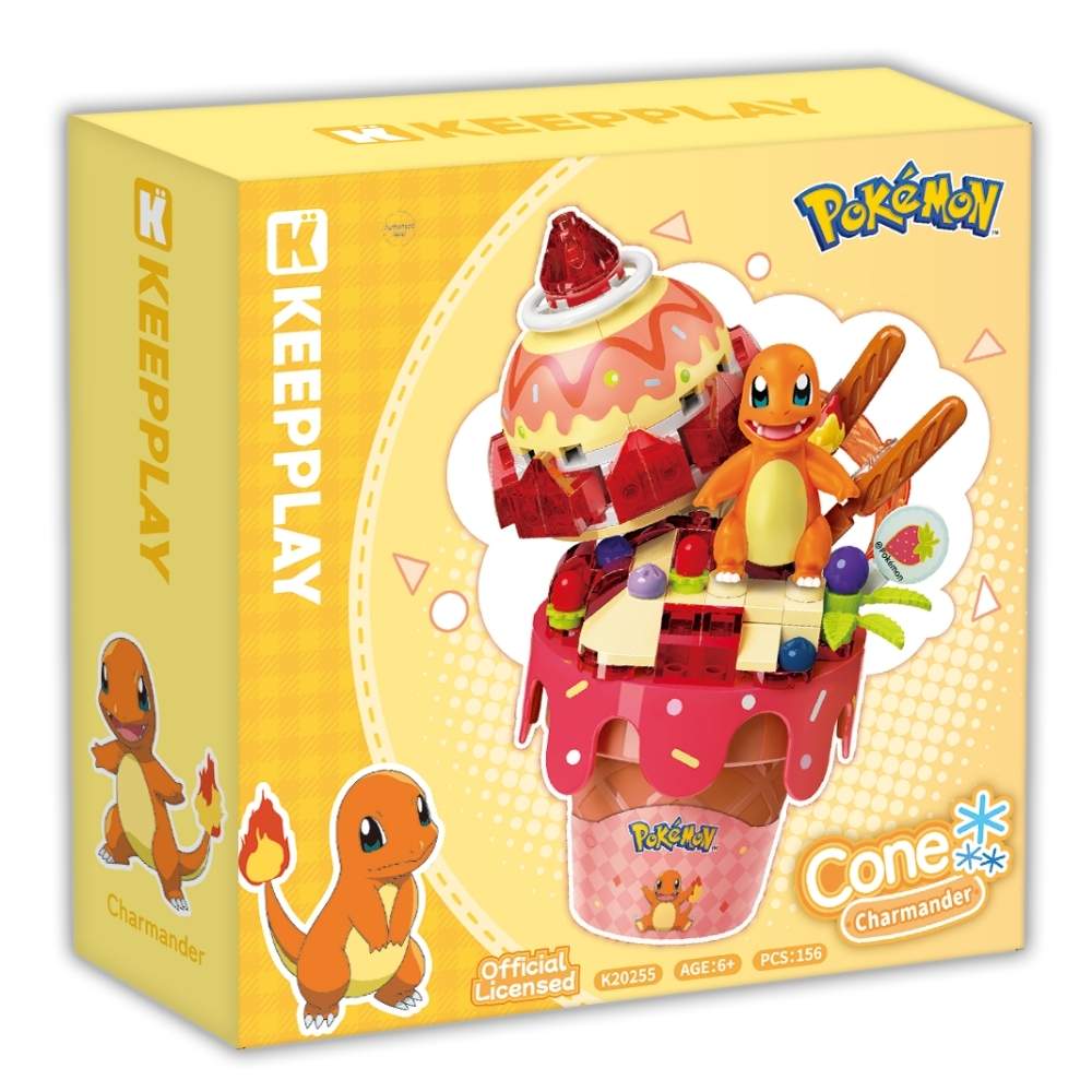 Keepplay Pokemon Ice Cream Cone Series Charmander Cone Building Blocks ...
